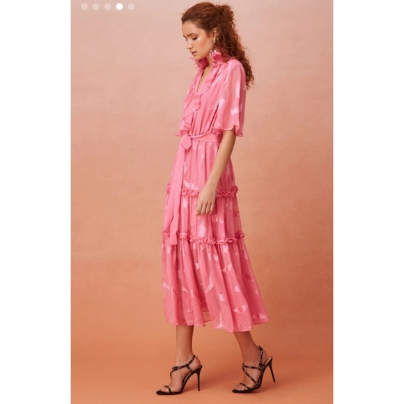 KEEPSAKE the Label | Dresses | Keepsake Painter Midi Dress With Ruffles ...
